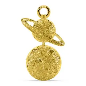 ONI Titan's Haze Charm Saturn Planet Charm - Gold