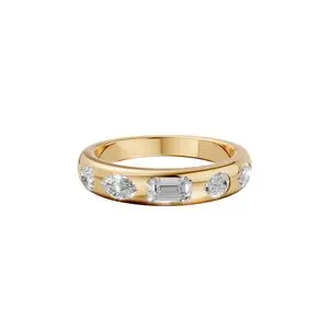 AYA FINE JEWELRY Mixed Shape Lab Diamond Geometric Ring In 14kt Gold - Yellow