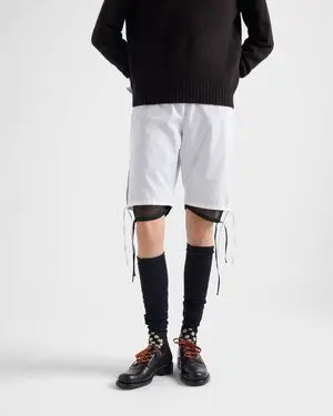 Prada Poplin Bermudas