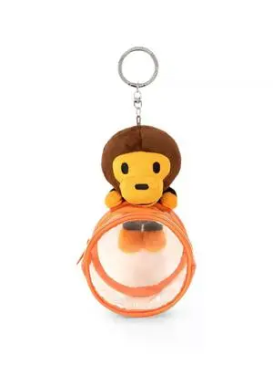 A BATHING APE Baby Milo Plush Pouch - Orange
