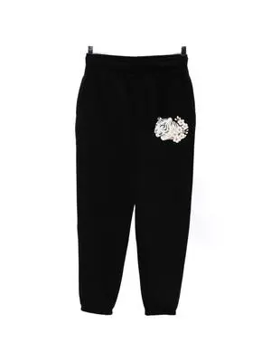 MELT Tiger-patch Track Pants - Black