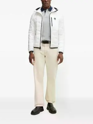 BLAUER. Hooded Jacket - White