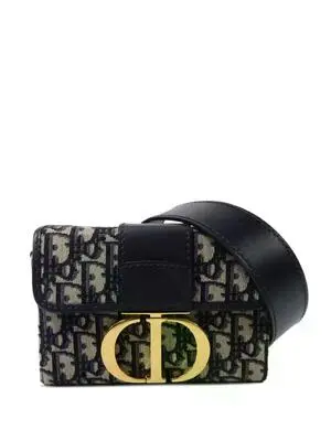 Dior 30 Montaigne Oblique Cross Body Mini Bag - Blue