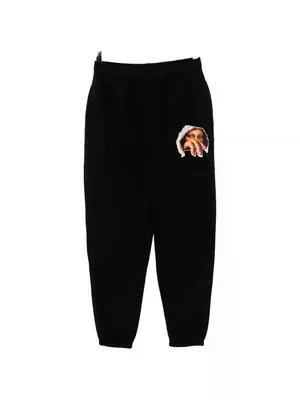 MELT Graphic-print Track Pants - Black
