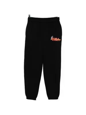 MELT Graphic-print Track Pants - Black