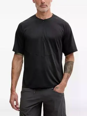MAMMUT X Hiking Patrol Zip-fastening Raglan-sleeve T-shirt - Black