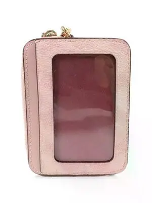 COACH VINTAGE Signature Zip Card Case - Pink