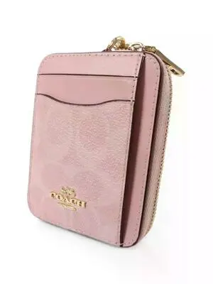 COACH VINTAGE Signature Zip Card Case