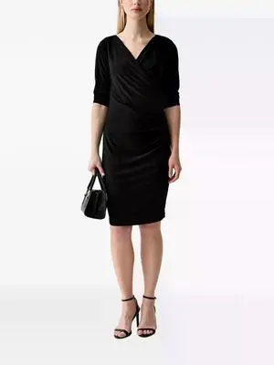 Joseph Ribkoff Ruched Wrap-style Mini Dress