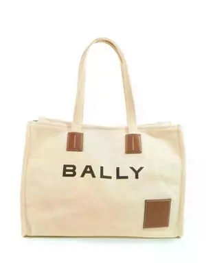 Bally Logo-print Canvas Tote Bag - Neutrals