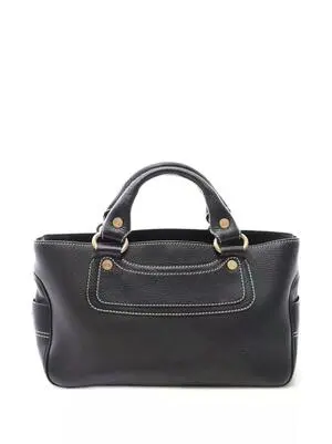 Celine 2010s Boogie Leather Handbag - Black