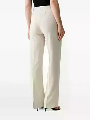 Joseph Ribkoff Cream White Pressed Crease Wide Leg Trousers