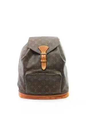 LOUIS VUITTON 1997 Gm Montsouris Monogram Backpack - Brown