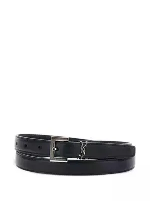 Saint Laurent Cassandre Leather Belt