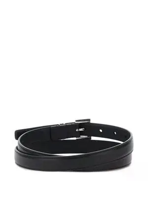 Saint Laurent Cassandre Leather Belt