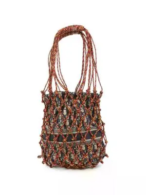 Dior Oblique-canvas Net Tote Bag