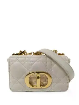 Dior Caro Chain Mini Bag - White