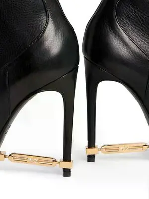 Dsquared2 Metal Bar Heeled Ankle Boots