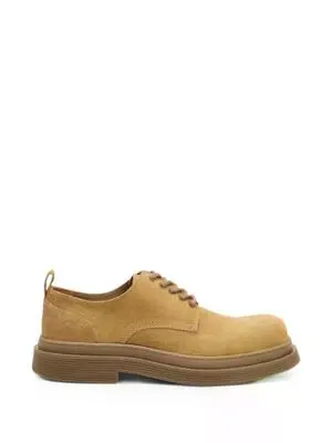 AMI Paris Cow-leather Derbies Shoes - Neutrals