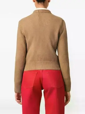 AMI Paris Crewneck Cashmere Cardigan