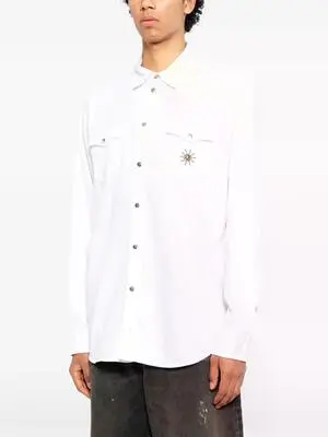 HTC LOS ANGELES Embellished Western-yoke Shirt