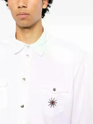 HTC LOS ANGELES Embellished Western-yoke Shirt