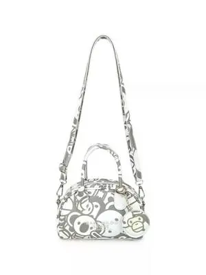 A BATHING APE Small Boston Crossbody Bag - White