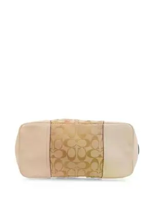 COACH VINTAGE Monogram-print Leather-trim Tote Bag