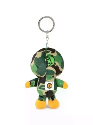 A BATHING APE Baby Milo Camo Plush Keychain - Green