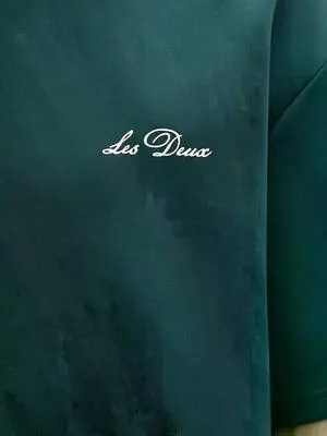 LES DEUX Logo-embroidered T-shirt