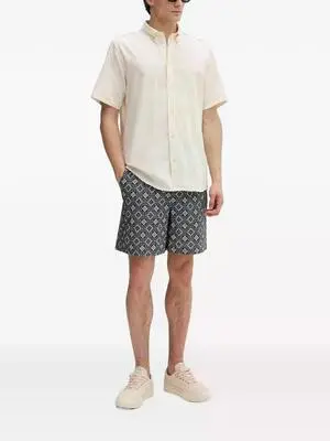 LES DEUX Konrad Short-sleeved Button-down Shirt