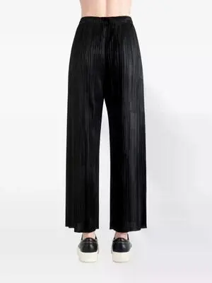 Issey Miyake Monthly Colors July Pleated Wide-leg Trousers - Black