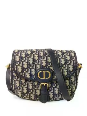 Dior Bobby Oblique Canvas Cross Body Bag - Blue