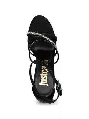 Just Cavalli Crystal-embellished Buckle-fastening Sandals