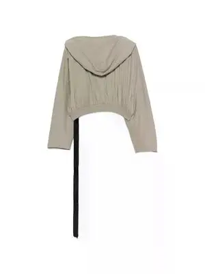 Rick Owens Gathered Crop Hoodie
