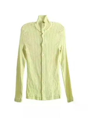 Issey Miyake Rill Ribbed High-neck Cardigan