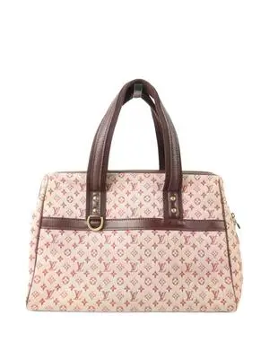 LOUIS VUITTON Gm Josephine Monogram Mini Lin Tote Bag - Pink