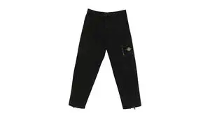 Stone Island Black Wash Bottoms For Men