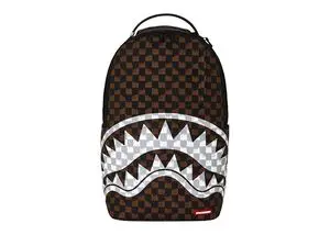 SPRAYGROUND Check Ghost Drip Backpack - Brown