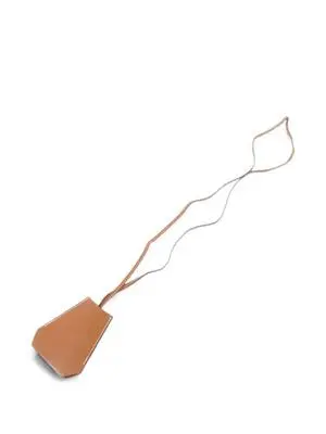 Hermès Leather Clochette Necklace