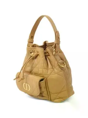 Dior Christian Dior Nano Caro Bucket Bag Neutrals