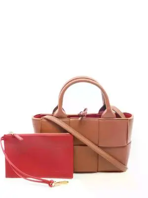 Bottega Veneta 2010s Arco Leather Tote Bag - Brown
