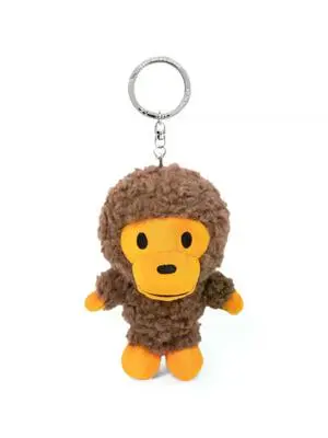 A BATHING APE Baby Milo Plush Keychain - Brown