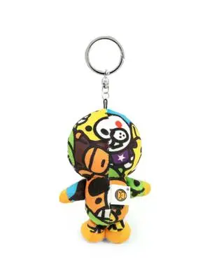 A BATHING APE Graphic-print Plush Keychain