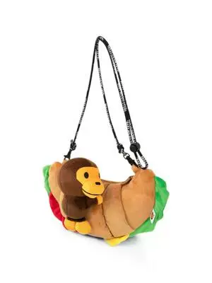 A BATHING APE Baby Milo Plush Crossbody Bag