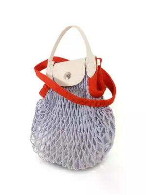 Longchamp Le Pliage Filet Mesh Tote Bag - Blue