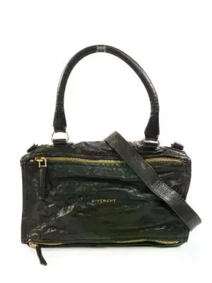 Givenchy Pandora Leather Shoulder Bag - Black