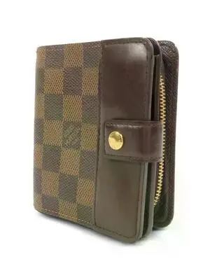 LOUIS VUITTON Compact Zip Damier Ebène Wallet