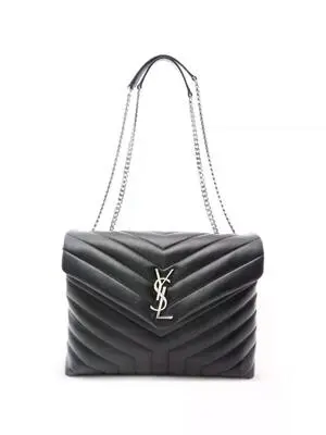 Saint Laurent 2010s Medium Lulu Shoulder Bag - Black