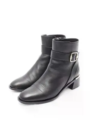 JIMMY CHOO 2010s Clarice Buckled Ankle Boots - Black